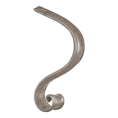 Molded Steel Volute for 1-3/4" molded stair hand rail, 11-1/4" L, 5-7/8 ...