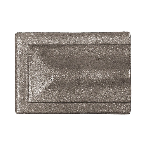 Cast Steel Terminal End Piece For 1-3/4" Width Molded Cover Rail. 2-3/8 ...