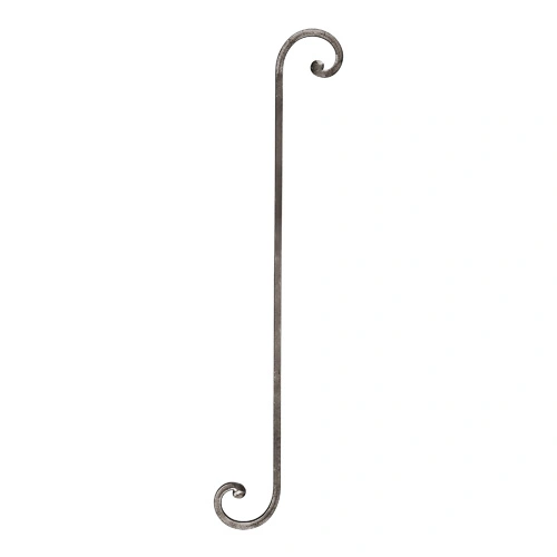 1/2" Sq Forged Steel Baluster, 29 15/16" H, 8 1/4" W