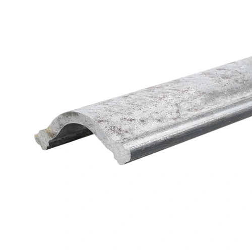 This lightweight molded steel cover rail is 2-1/4" wide and fits over 1 ...