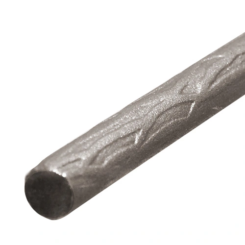 Forged Steel 12mm Round Bar, Hot Hammered Tree Bark Baluster. 45-1/4" H ...