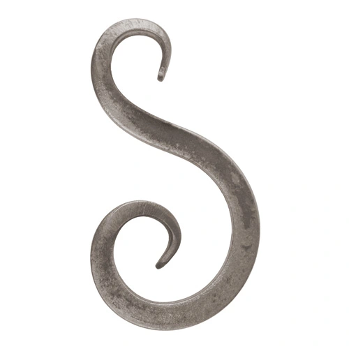 Forged Steel C Scroll with Imperial Scroll Ends. 2-3/8" W, 3-7/16" H ...