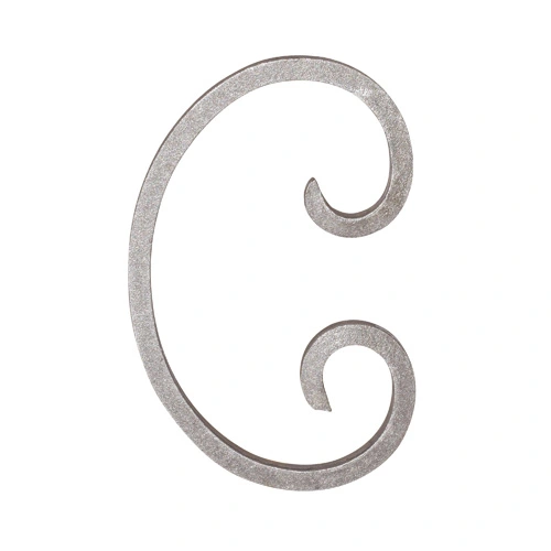 Forged Steel C Scroll with Imperial Scroll Ends. 5 7/8" W, 3 15/16" H ...