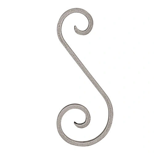 Forged Steel S Scroll with Imperial Scroll Ends. 3-15/16" W, 9-13/16" H ...