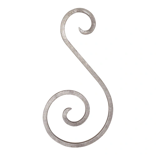Forged Steel S Scroll with Imperial Scroll Ends. 4-15/16" W, 9-13/16" H ...