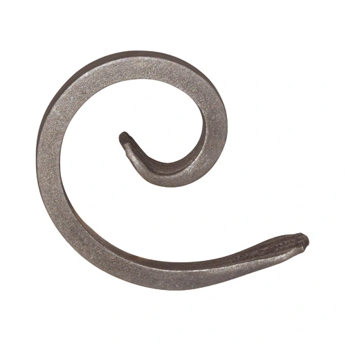 Forged Steel Circular Scroll. 8-11/16" Width x 8-7/8" Height.