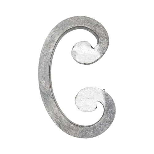Forged Steel C Scroll with Hand Forged Ends