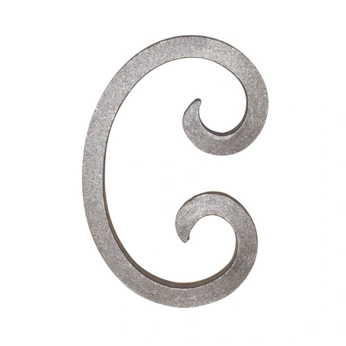 Forged Steel C Scroll with Imperial scroll ends. 3-15/16" W, 5-7/8" H ...