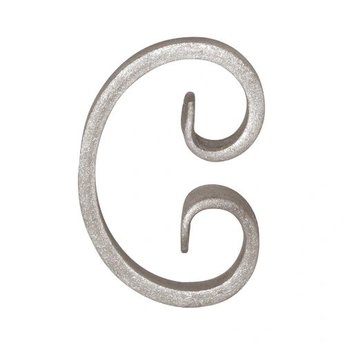 AA Family Forged Steel "C" Scroll with Fish Tail ends, 4-5/16" Height ...