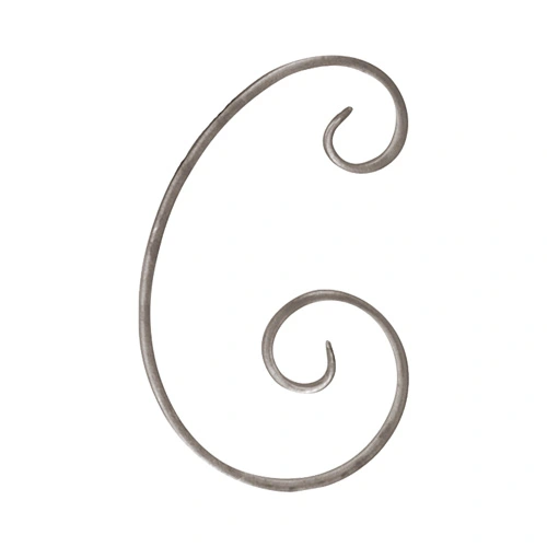 Forged Steel C Scroll. 5-1/2" W, 8" H, 1.41 lbs