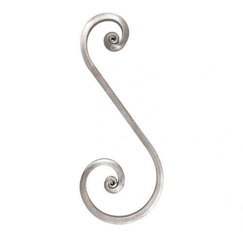 CC Family Forged Steel "S" Scroll with Hand Forged Baroque Scroll Ends ...