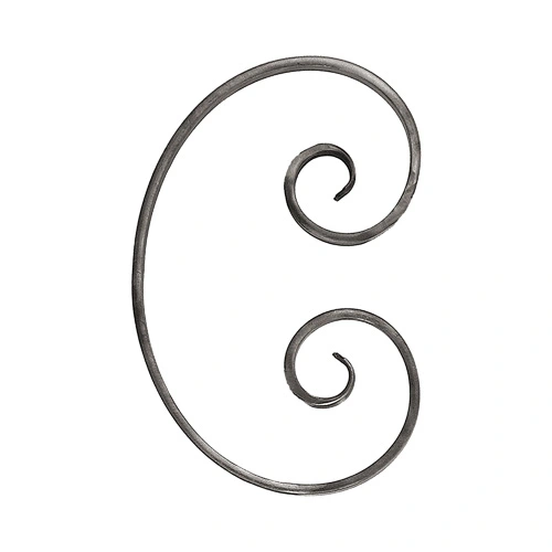 Forged Steel C Scroll. 2-3/4" W, 4" H, .61 lbs
