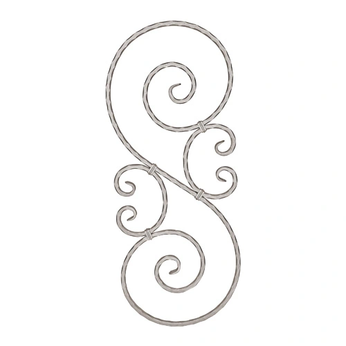 Forged Steel Scroll Panel