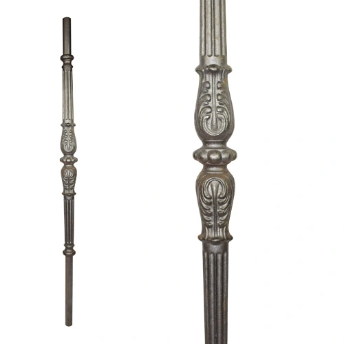 Round Cast Iron Newel Post with Center Knuckle