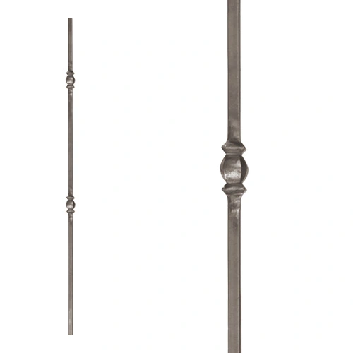 Forged Steel Tubing Baluster with Two Hand Forged Center Bosses . 16mm ...