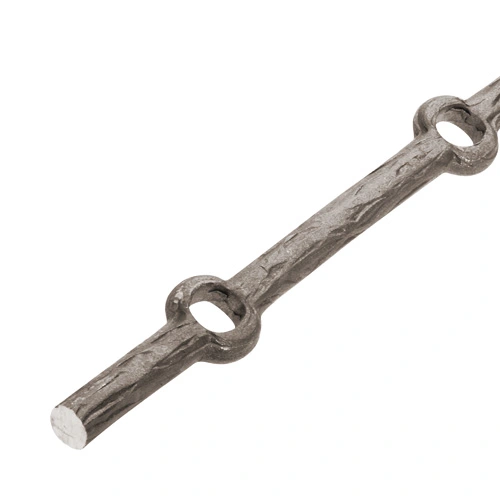Hot Pierced Round Bar, Tree Bark Effect with Round Holes. 5/8, 6ft - 7 ...