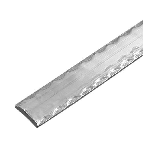 Aluminum Handrail with Hammered Edge. 5/16" Thick x 1-9/16" Wide x 8 Ft ...