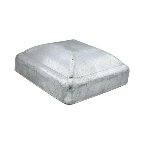 Pressed Galvanized Steel Post Cap, Fits Over 3-1/2" x 3-1/2" Sq, .248 lbs