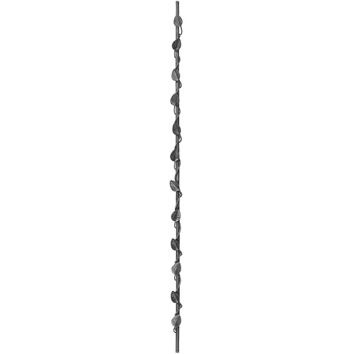 Forged Steel Baluster, w/ Double Faced Vine and Leaf Design. 45-1/4" H ...