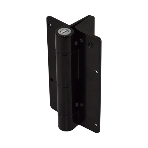 Aluminum KwikFit Hinge, Black, 2 Side Fixing Legs, w/Screws
