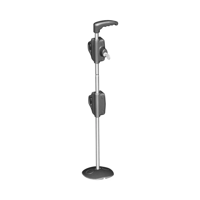 Lokk Bolt with 24" Stainless Steel Rod. 6-Pin Lockable Steel Privacy ...