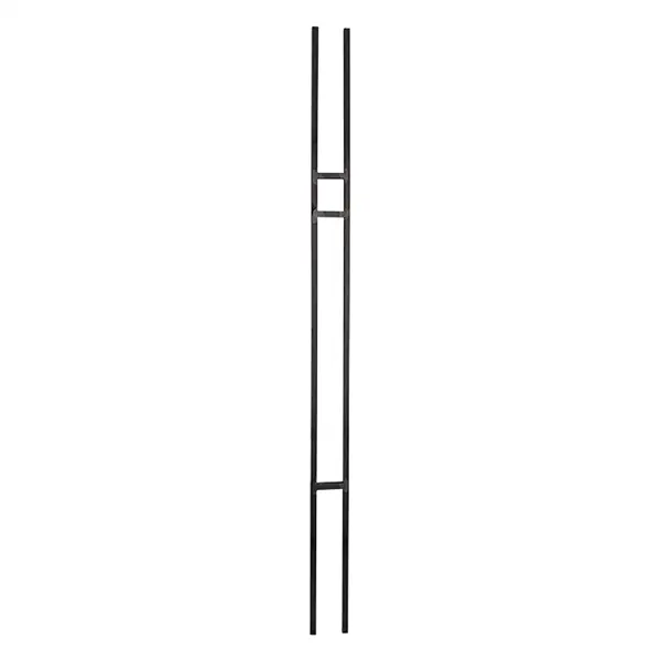 1/2" Sq Forged Steel Baluster w/Double Bar Baluster 47 1/2" H