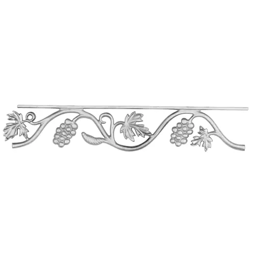 Aluminum Valance, Vineyard Design, Double Faced. Without Tabs. 4" W, 21 ...