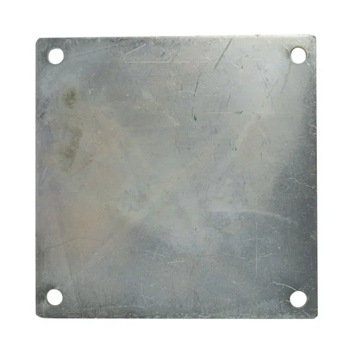 Steel Base Plate 10" Square 5/16" Thick