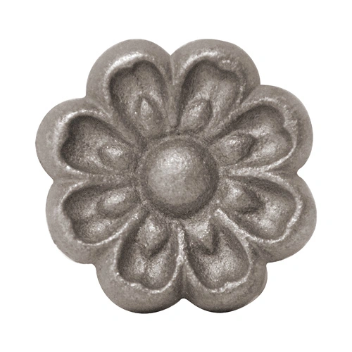 Cast Iron Rosette, Single Faced, 2-1/8" Diameter, .24 lbs