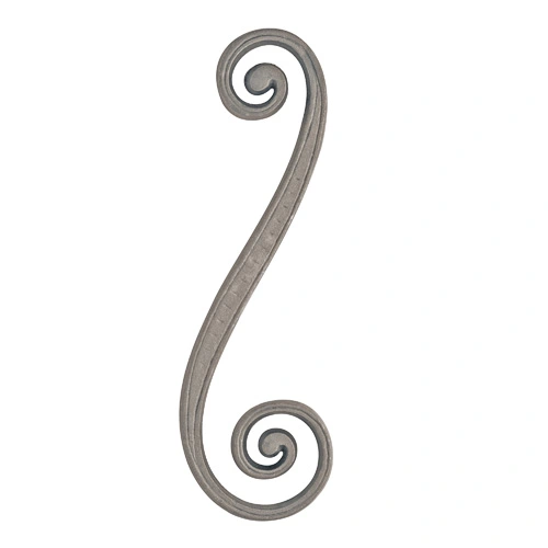 Cast Iron Casting, Scrolled Ends, Double Faced. 16-3/4" W, 5-1/2" H, 4. ...