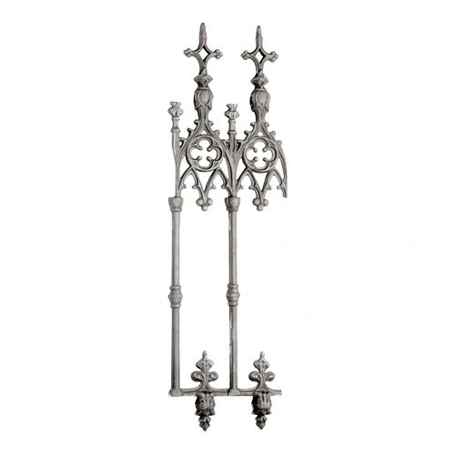 Gothic Design Cast Iron Panel with Double Face