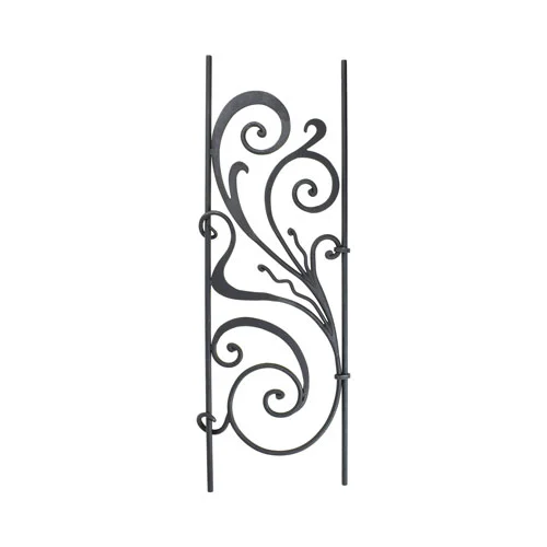Rebecca Hand Forged Railing Panel. For convex, level rail . 1/2" round ...