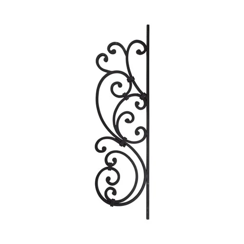 Michelle Hand Forged Steel Railing Panel. For level, convex rail (stair ...