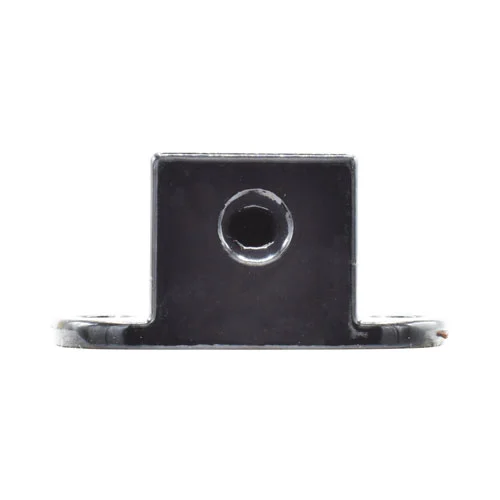 1" Square Black Steel Collar Bracket