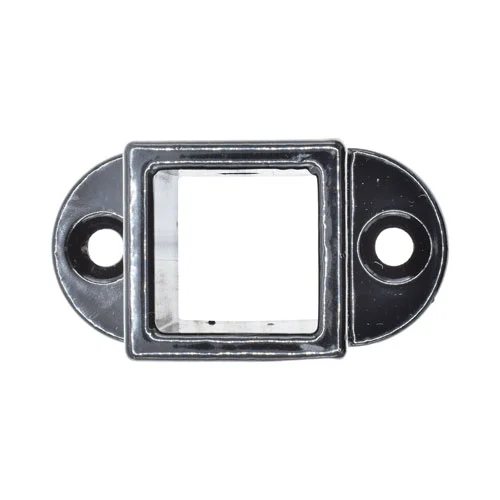 1" Square Black Steel Collar Bracket