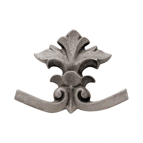 Cast Iron Crest, Single Faced Backed Out. 5" W, 4" H, .6 lbs